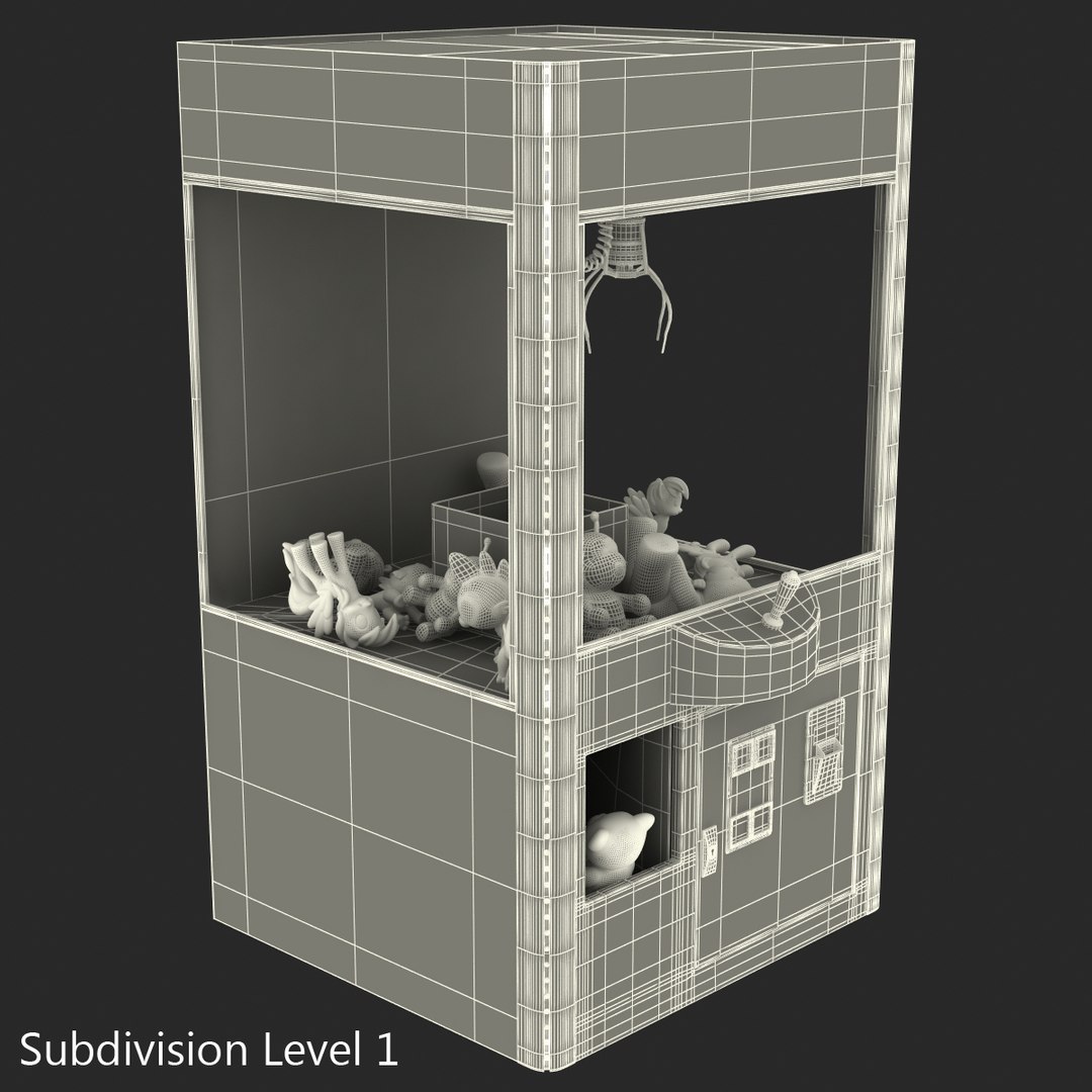 3d Claw Vending Machine Model