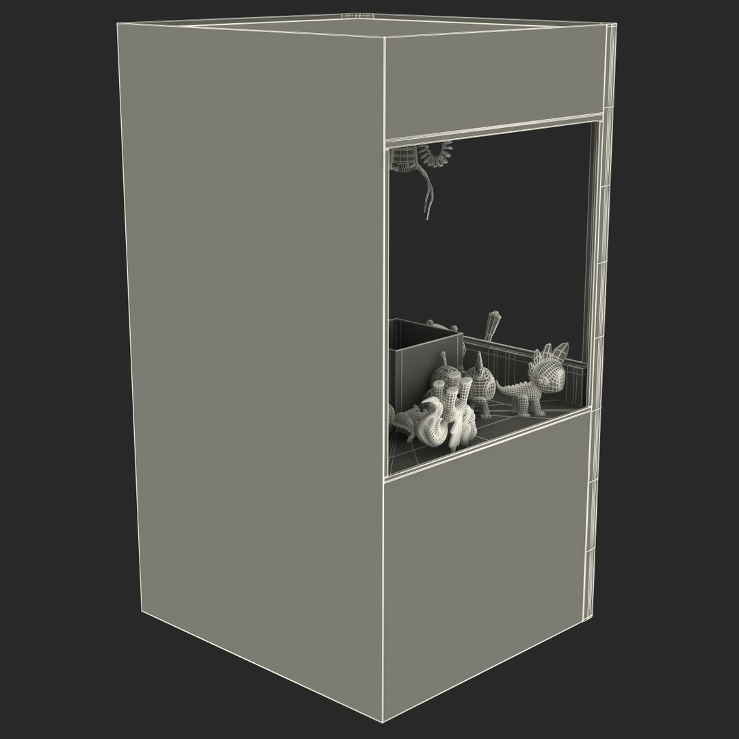 3d claw vending machine model