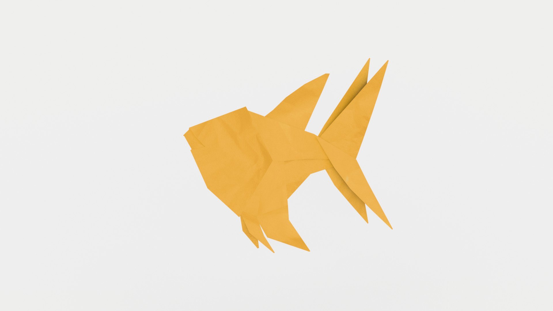Origami Gold Fish 3D Model - TurboSquid 2323112