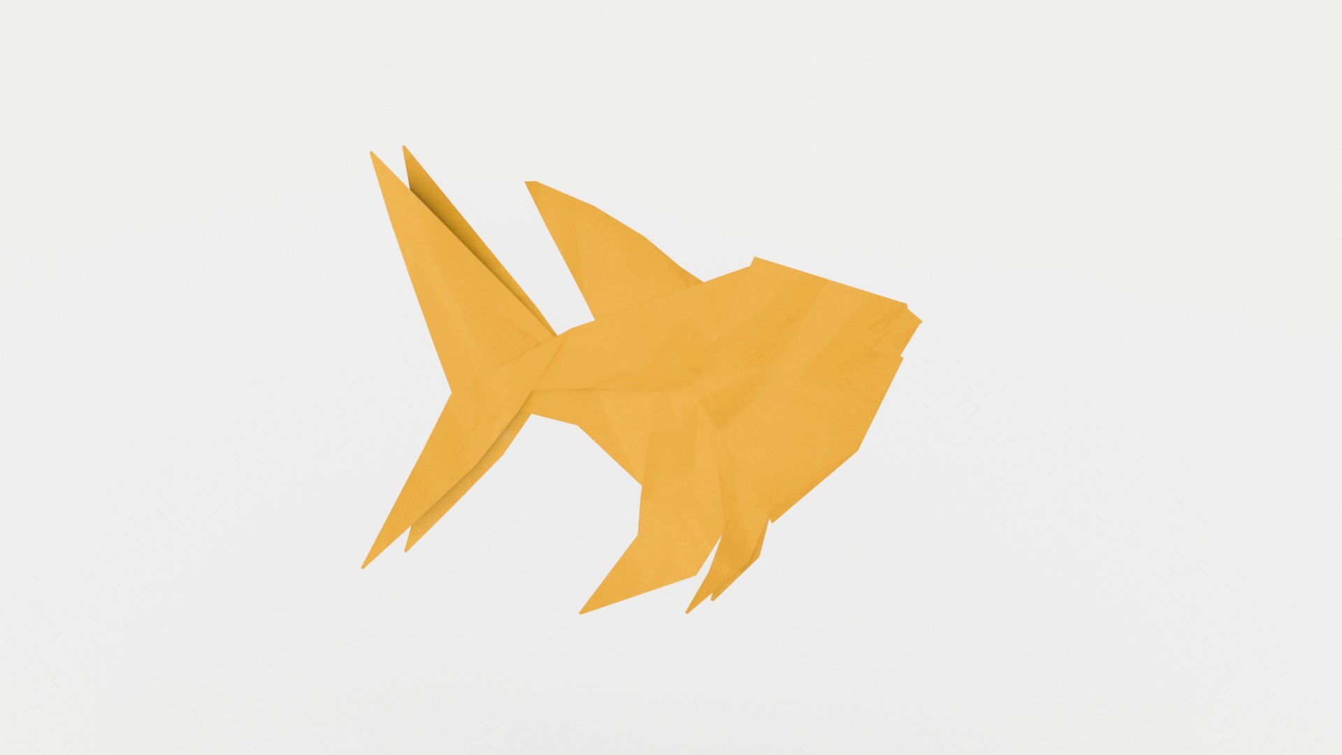 Origami Gold Fish 3D Model - TurboSquid 2323112