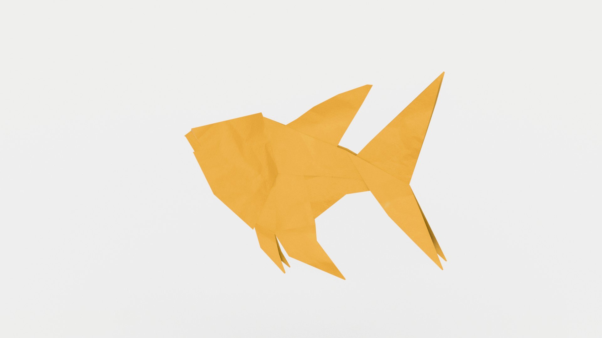 Origami Gold Fish 3D Model - TurboSquid 2323112