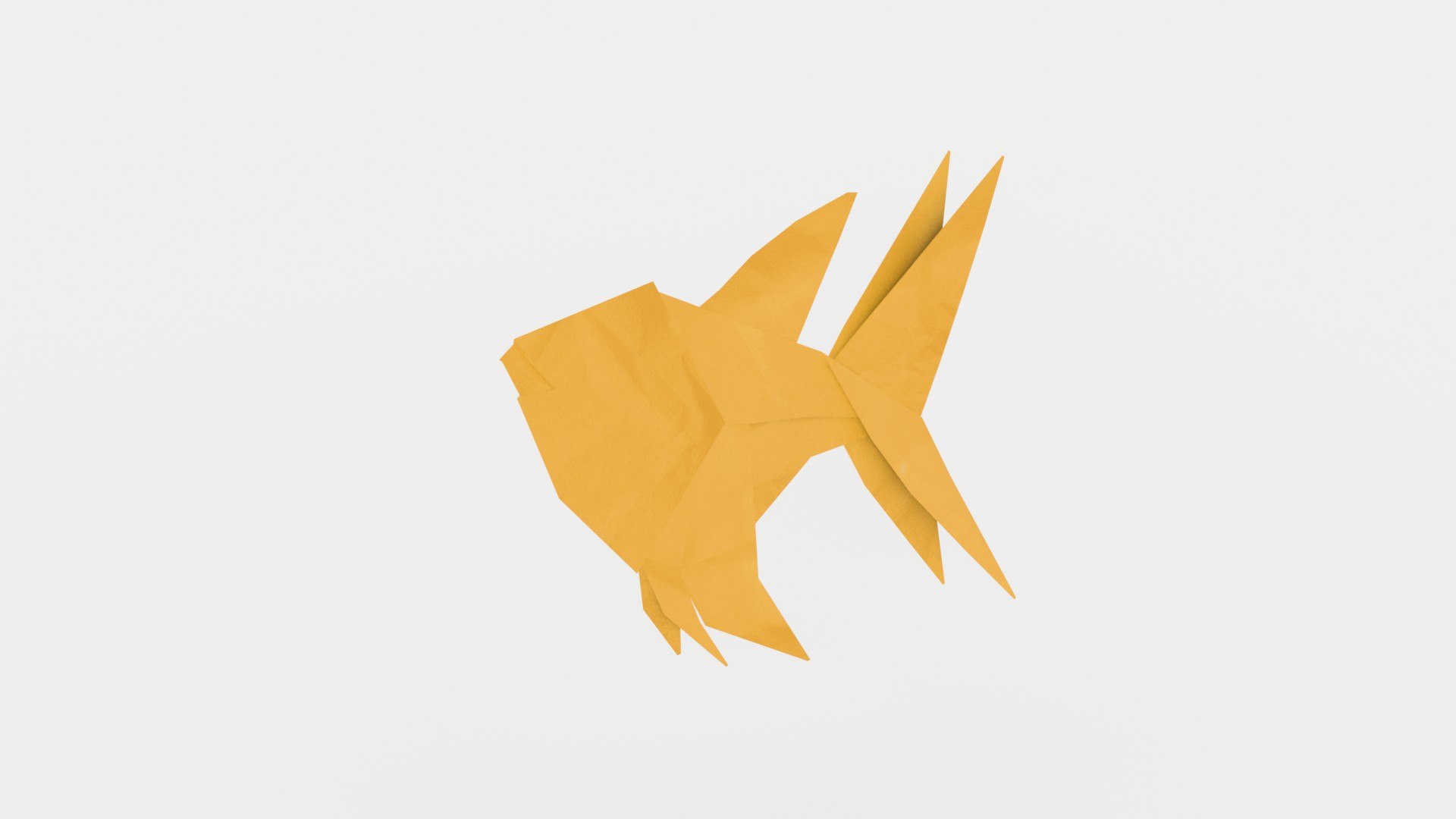 Origami Gold Fish 3D Model - TurboSquid 2323112