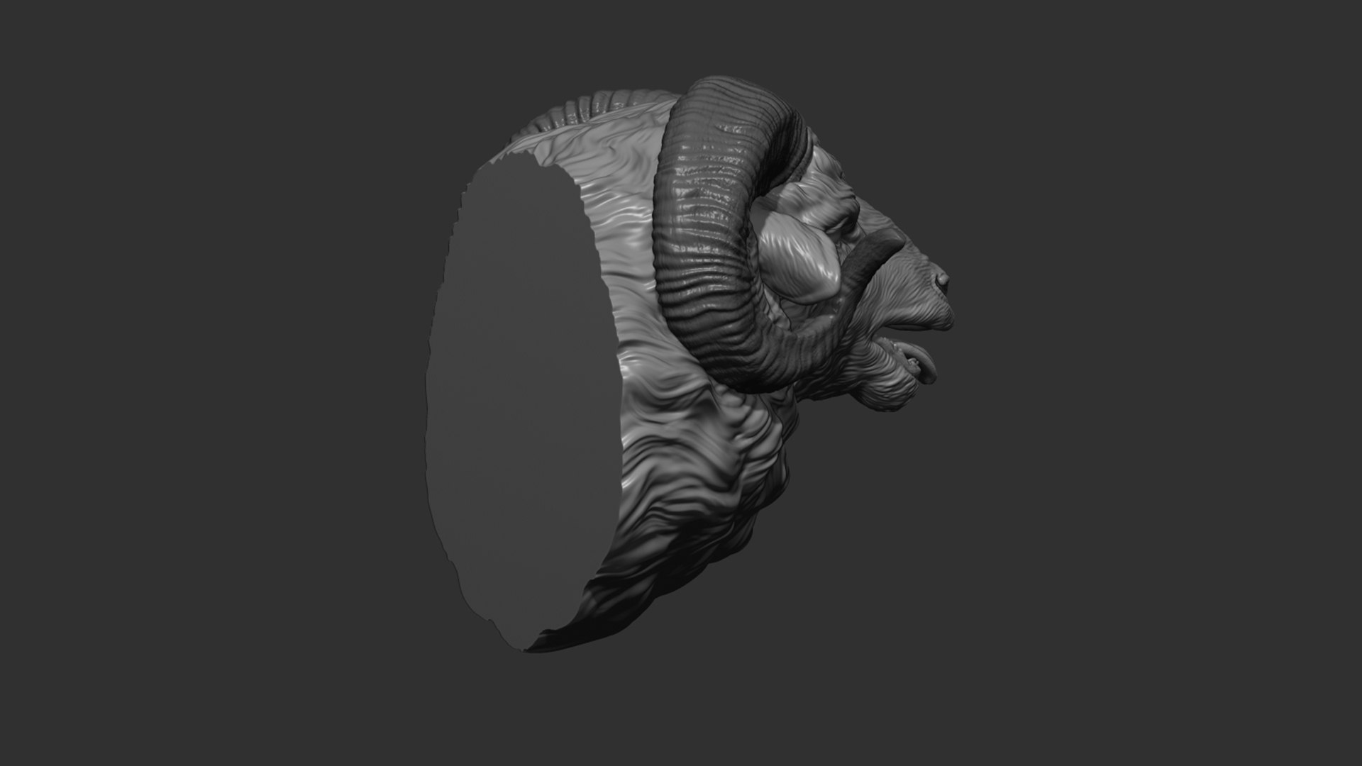 3D Bleating ram head model - TurboSquid 1887562