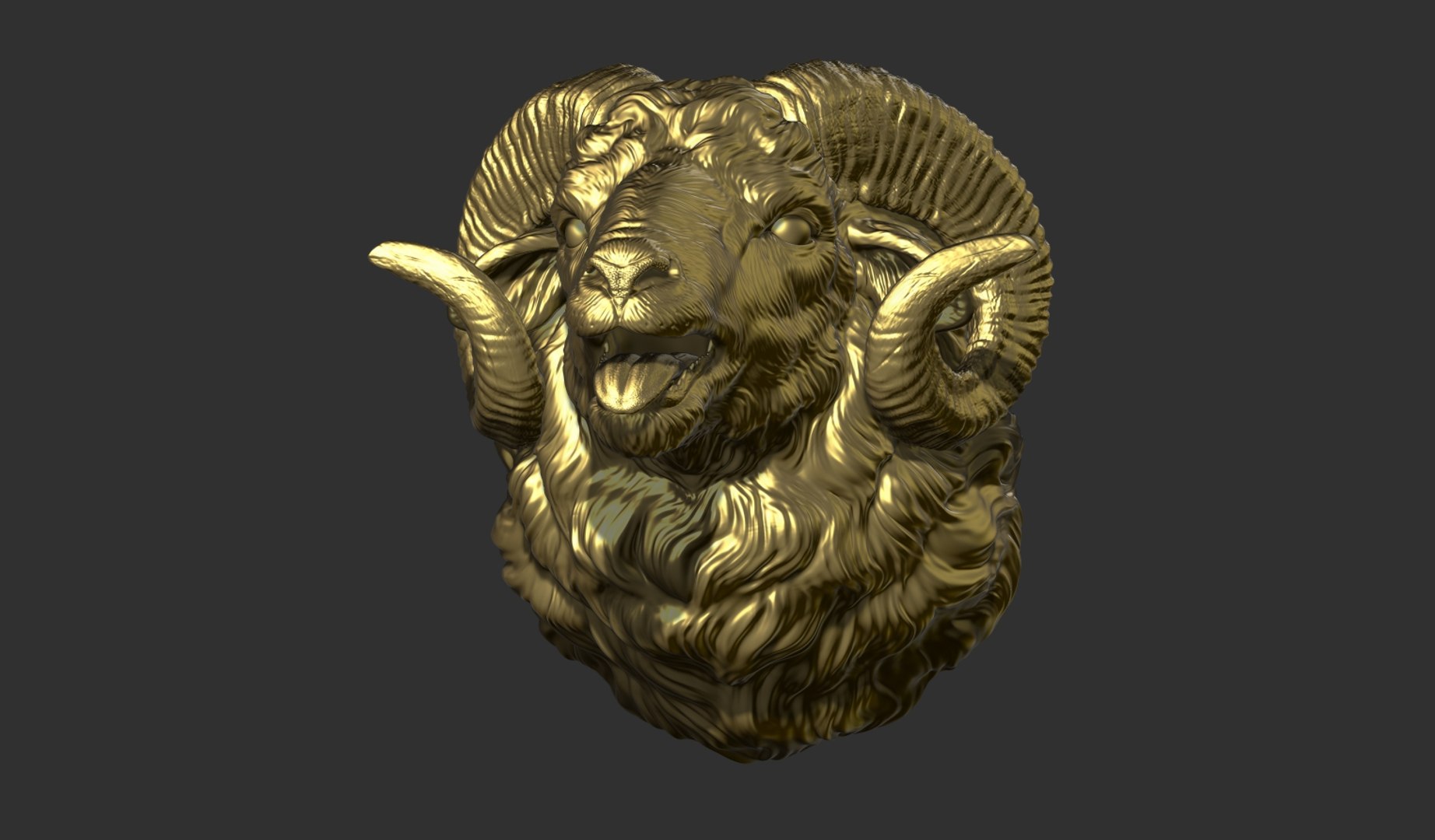 3D Bleating ram head model - TurboSquid 1887562