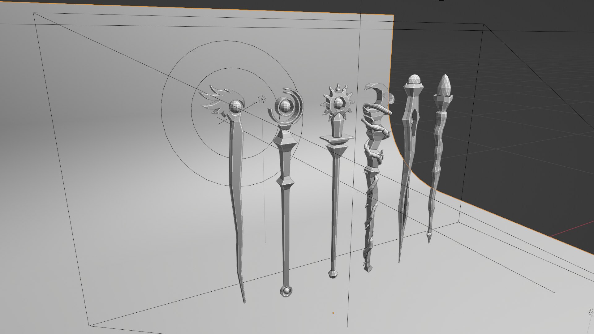 3D Model Low Poly Wands - TurboSquid 2277967