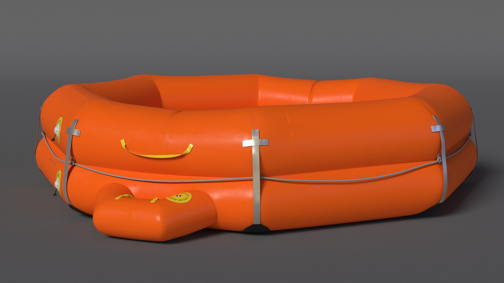 3D Emergency Inflatable Life Raft - TurboSquid 2315167