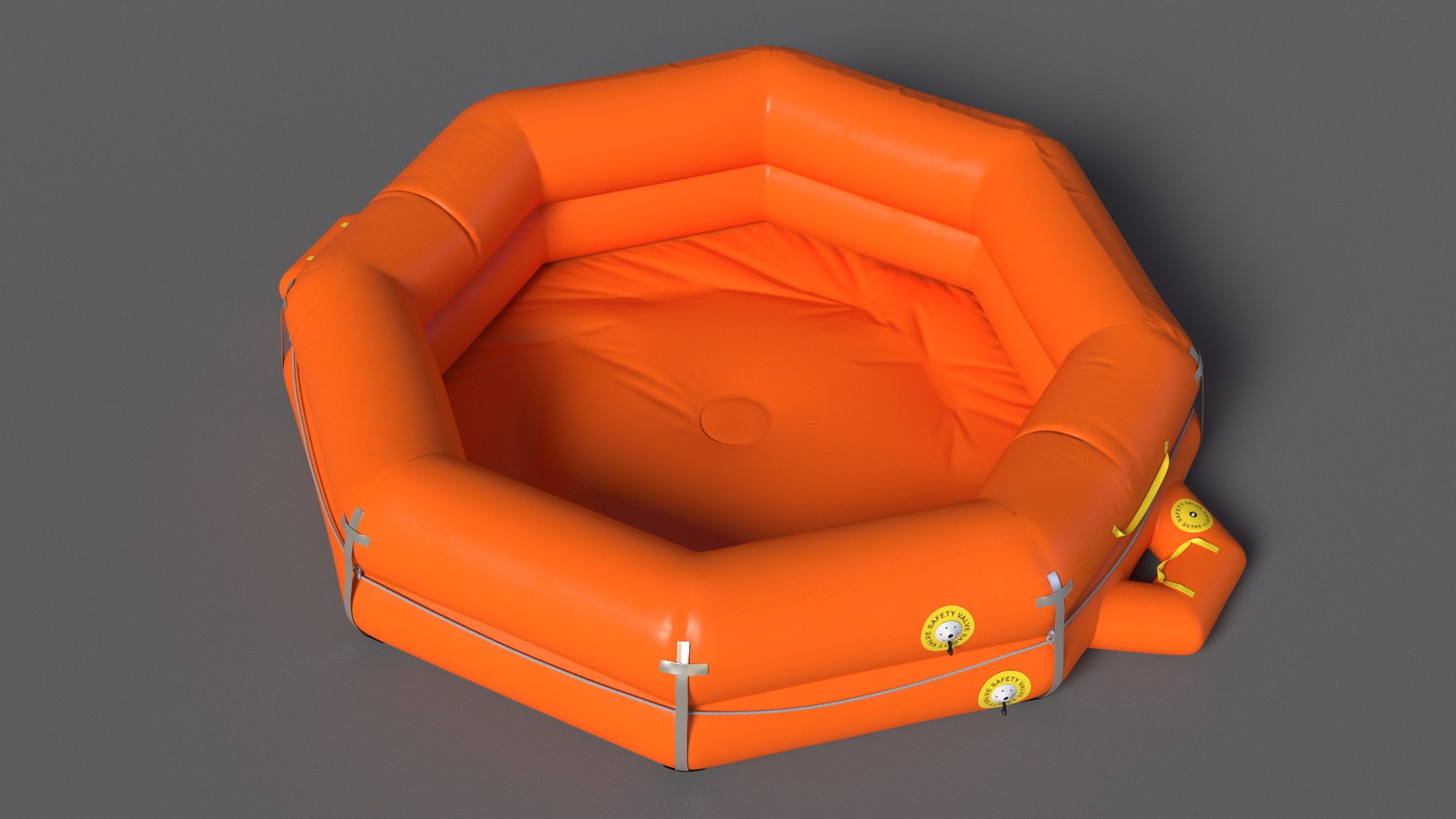 3D Emergency Inflatable Life Raft - TurboSquid 2315167