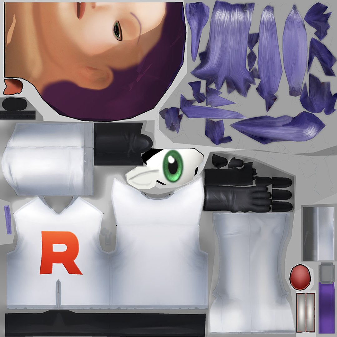 James Team Rocket 3D Model - TurboSquid 2362925