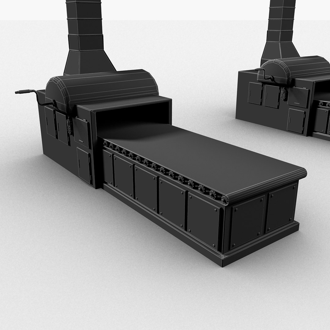 3d model machine factory