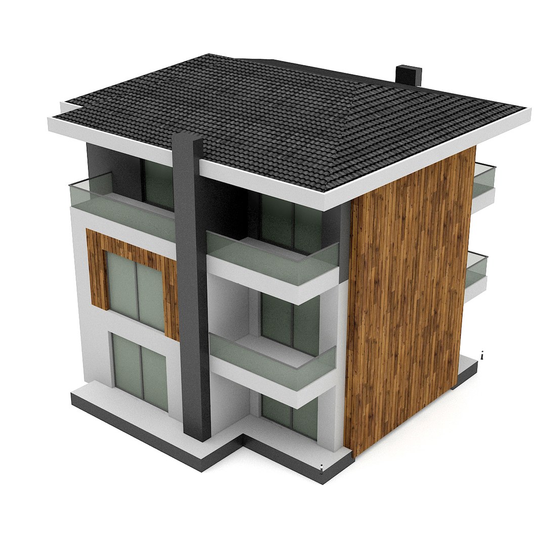 3D Modern Building 03 Model - TurboSquid 1721330