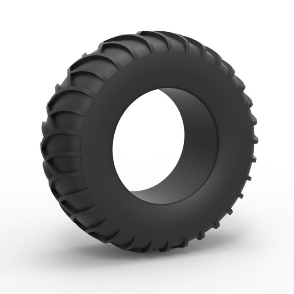modelo 3d Diecast tire for sand and snow Scale 1 to 25 - TurboSquid 1970952