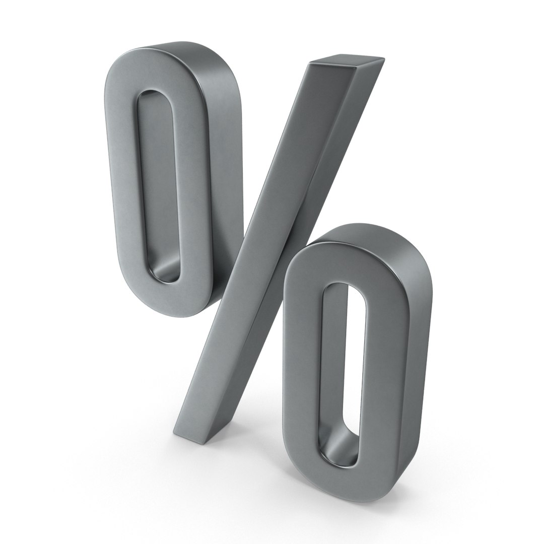 Percent Sign 3D - TurboSquid 1185527