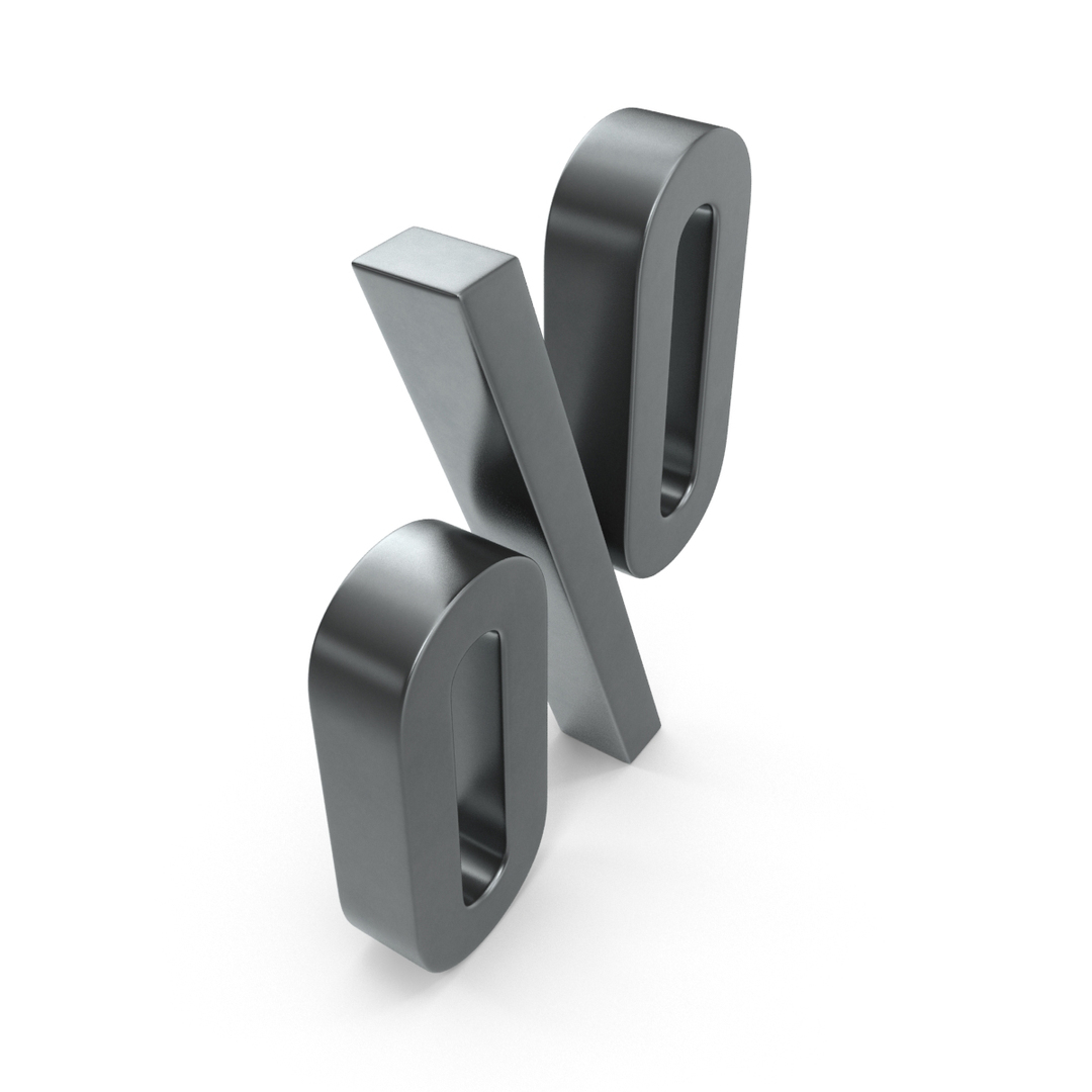 Percent Sign 3D - TurboSquid 1185527