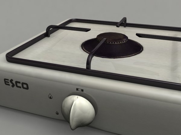 burner gas cooker 3d model