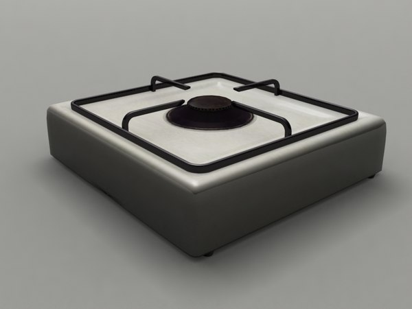 burner gas cooker 3d model