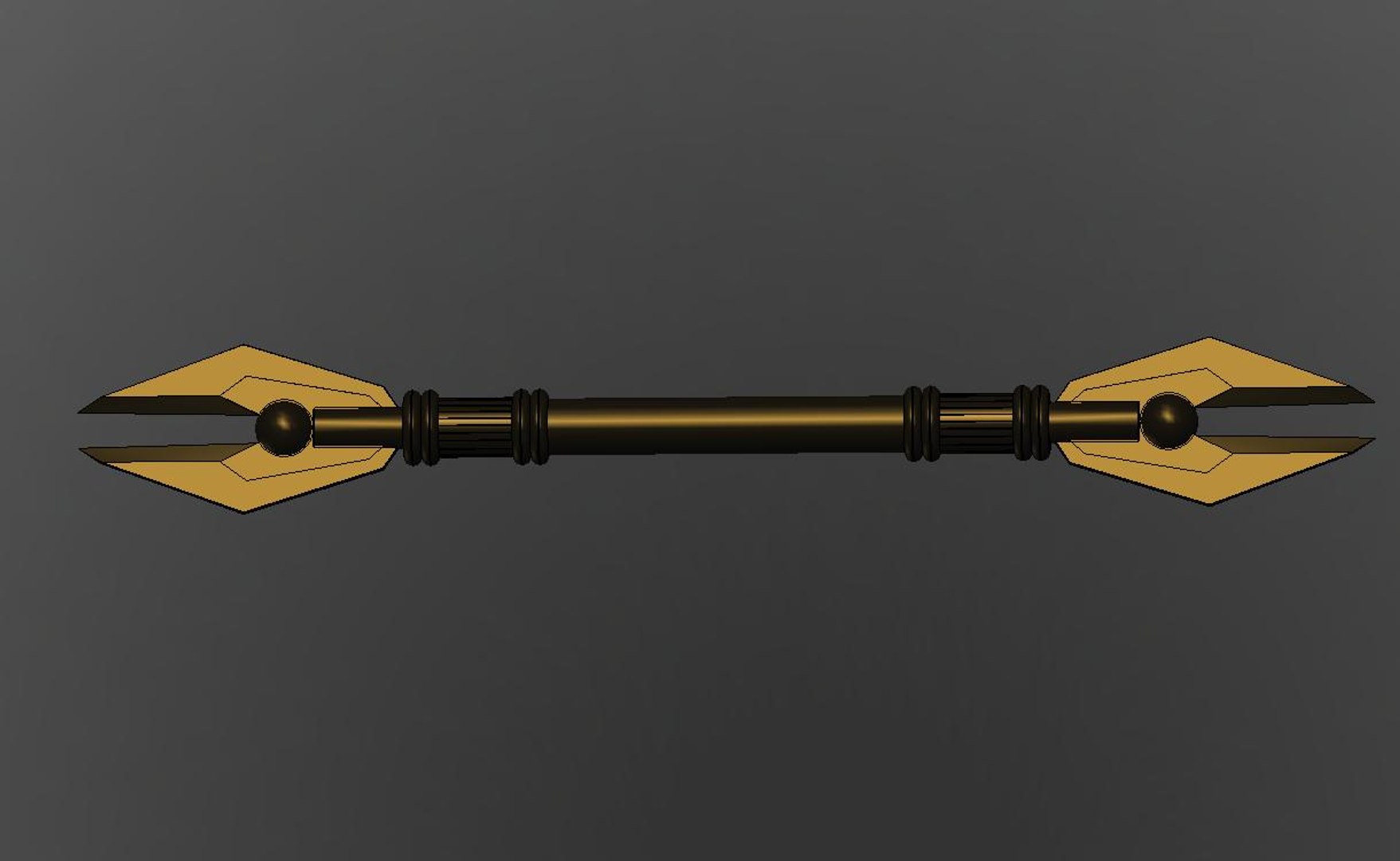 3d model rod black