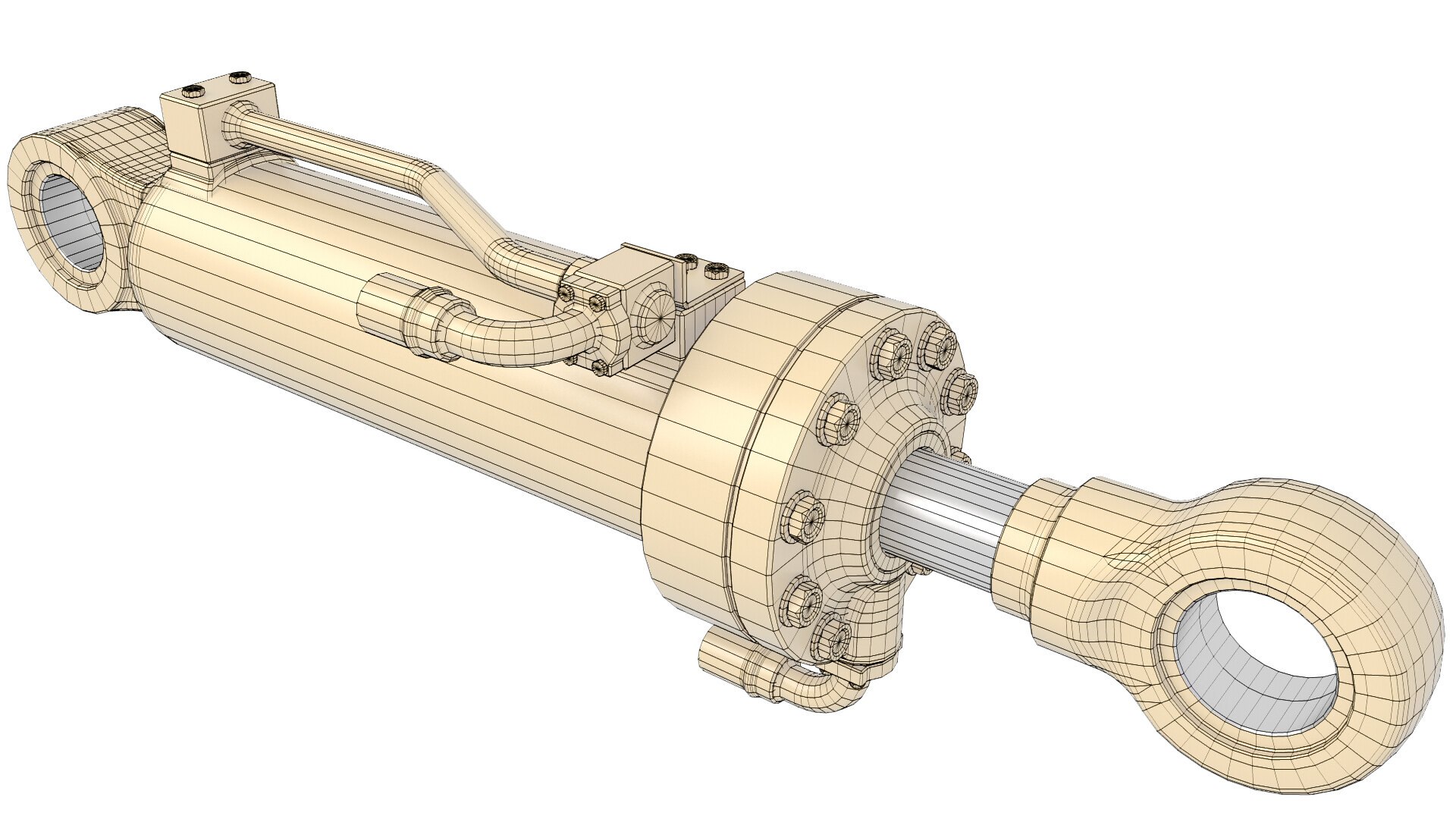 3D Model Hydraulic Piston - TurboSquid 1561356