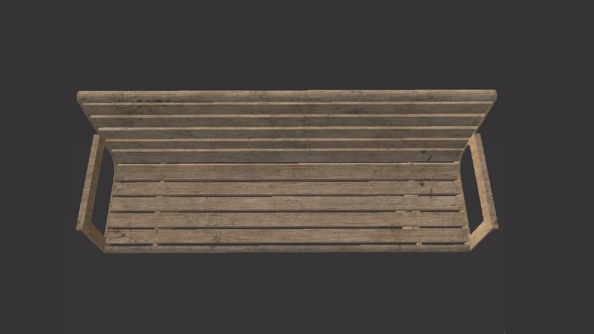 3D Wooden Bench Model - TurboSquid 1915751