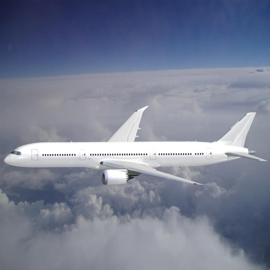 B787-9 Generic White 787-9 3ds
