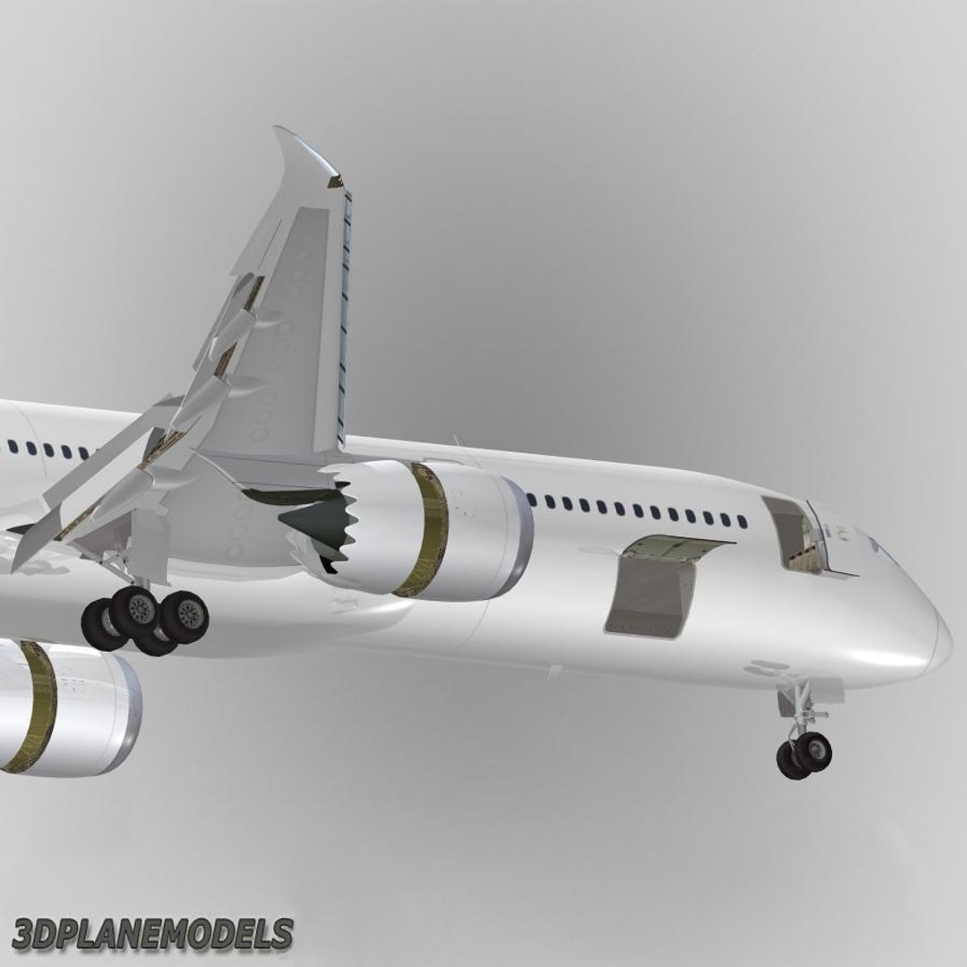 B787-9 Generic White 787-9 3ds