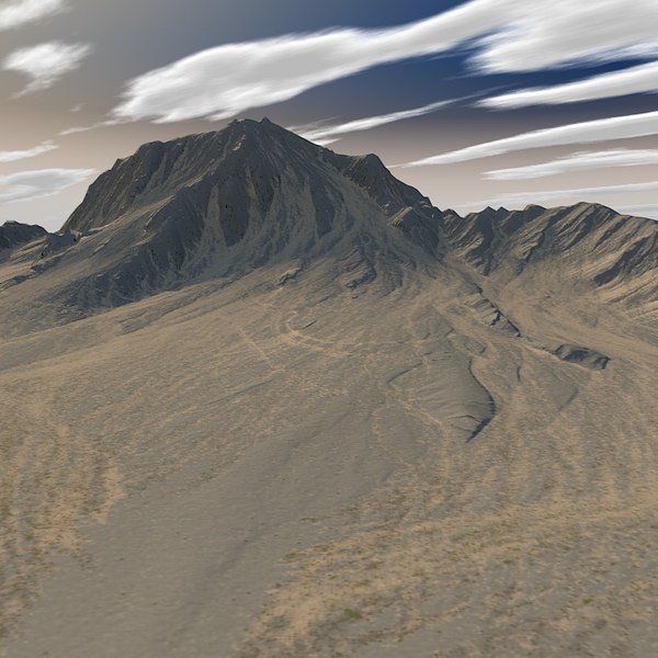 3d model of mountain maps terrain