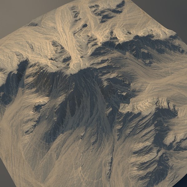 3d model of mountain maps terrain