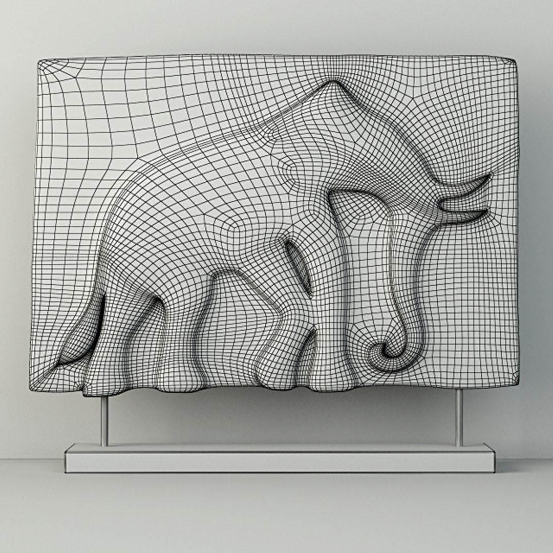 3D Antique Indian Elephant Relief Model - TurboSquid 1219137