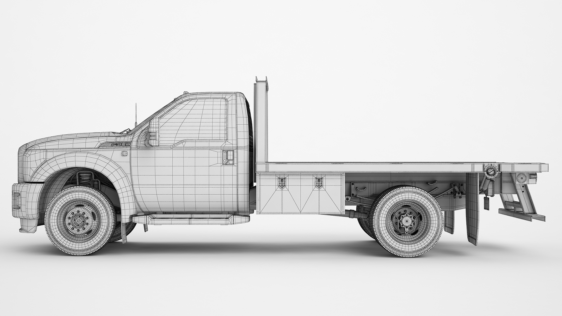 3D Model F450 2012 Flatbed - TurboSquid 1600970