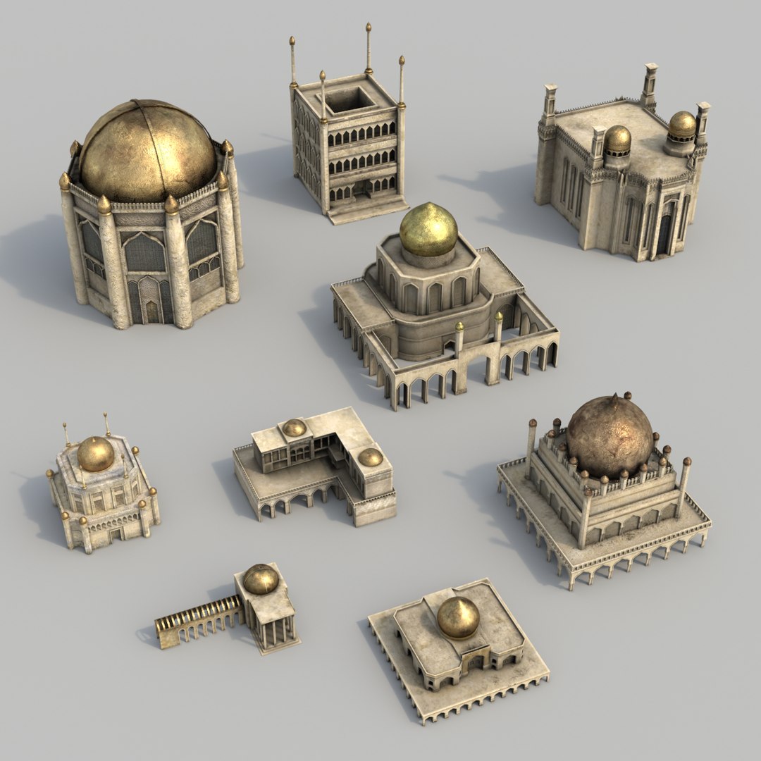 3d Model Of Buildings Arabian City
