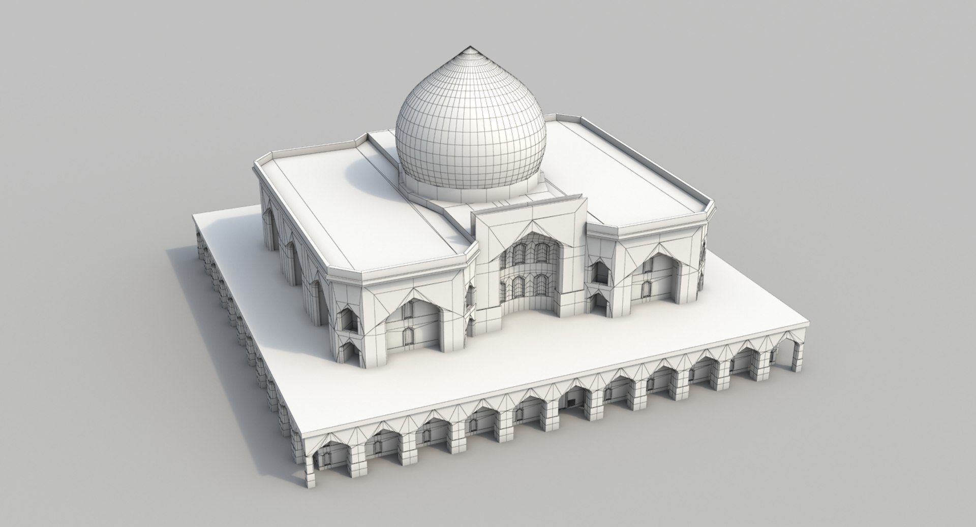 3d model of buildings arabian city