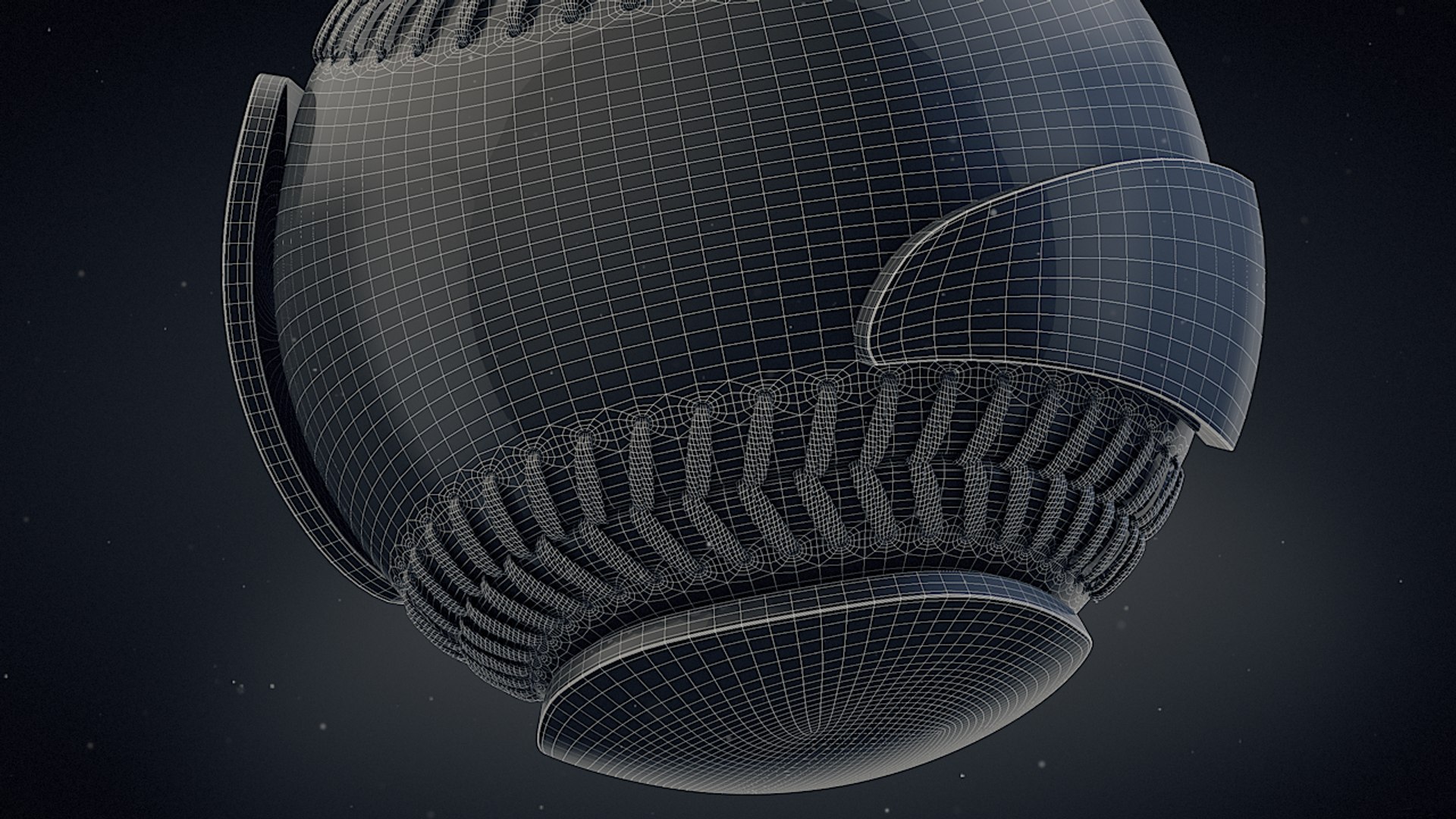 3d Model Baseball Ball Concept