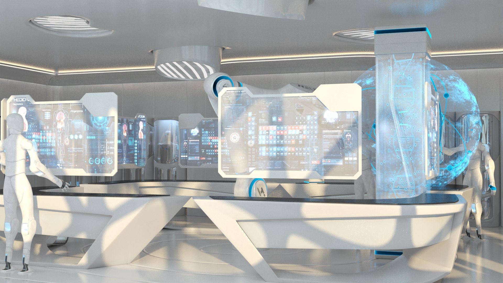 Sci Fi Scientific Robo Lab 3D Model - TurboSquid 2097770