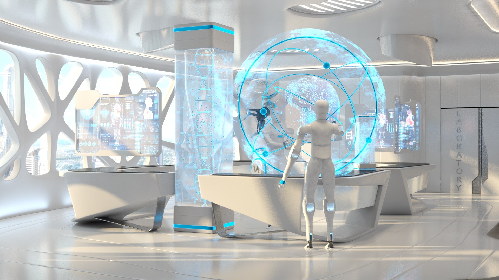 Sci Fi Scientific Robo Lab 3D Model - TurboSquid 2097770