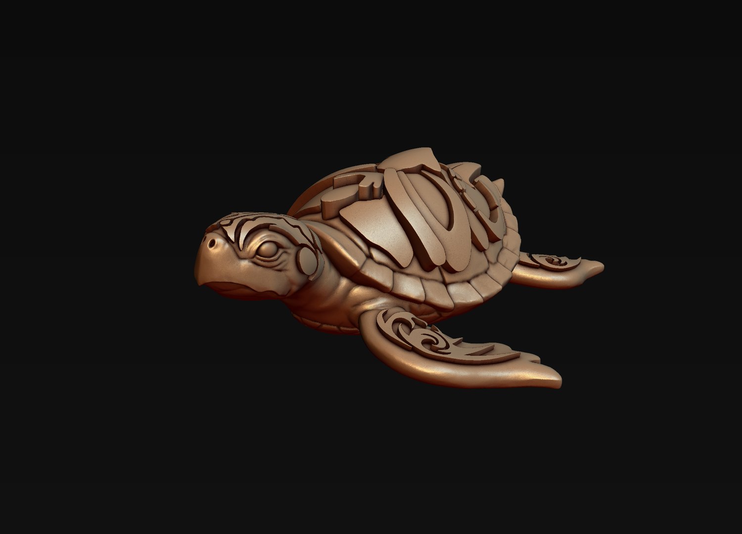 Turtle With Tiki Mask Ornament 3D Print 3D Model - TurboSquid 1872416
