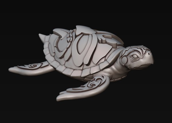 Schildkröte mit Tiki Mask Ornament 3D-Druck 3D-Modell - TurboSquid 1872416