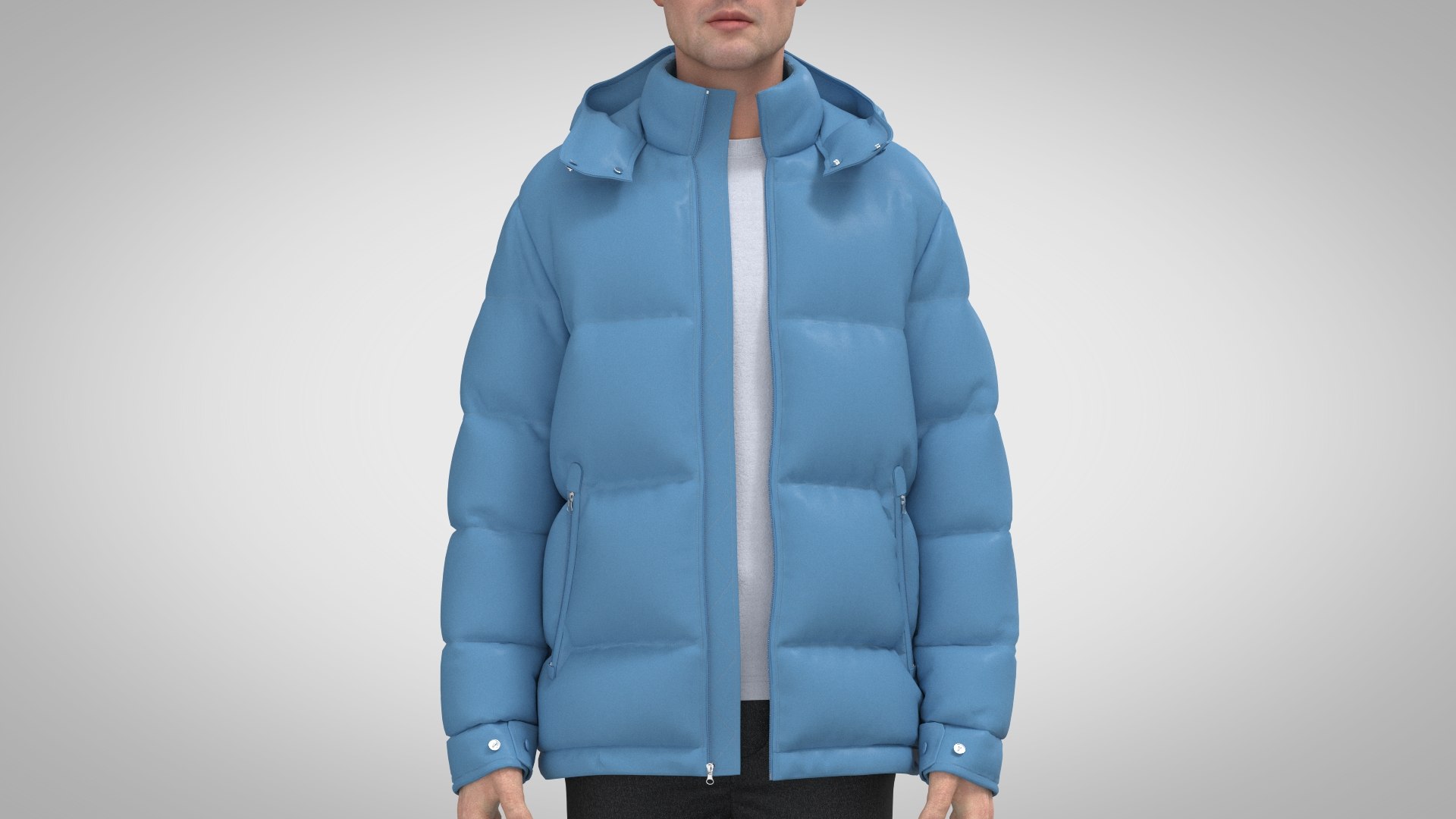 Puffer Jacket 3D Model - TurboSquid 2120897