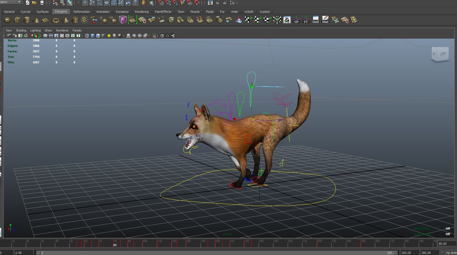Fox Rigged Animation 3D Model - TurboSquid 1206852