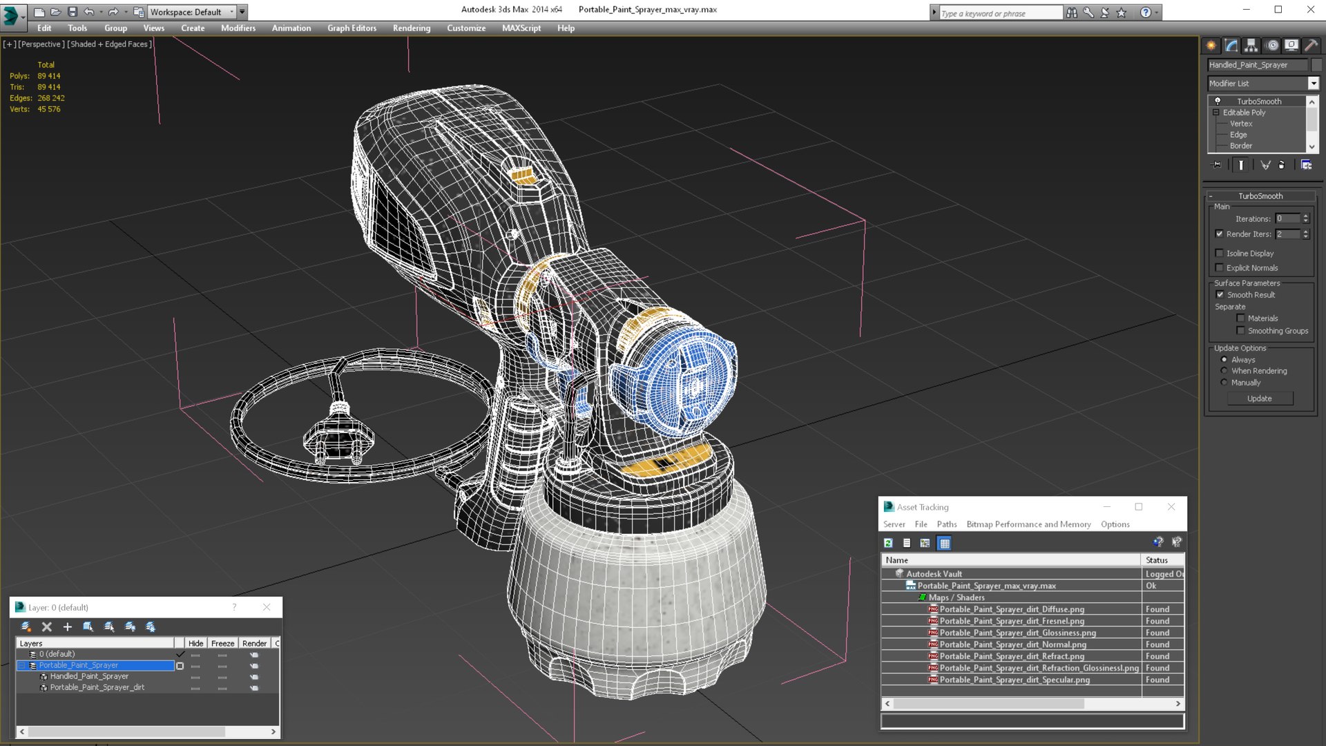3D Portable Paint Sprayer - TurboSquid 2031281