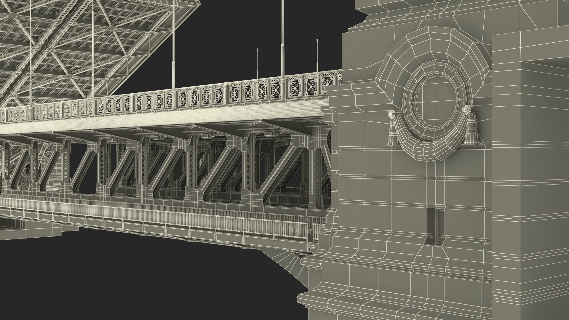 Chicago Drawbridge Raised Model - TurboSquid 2284121