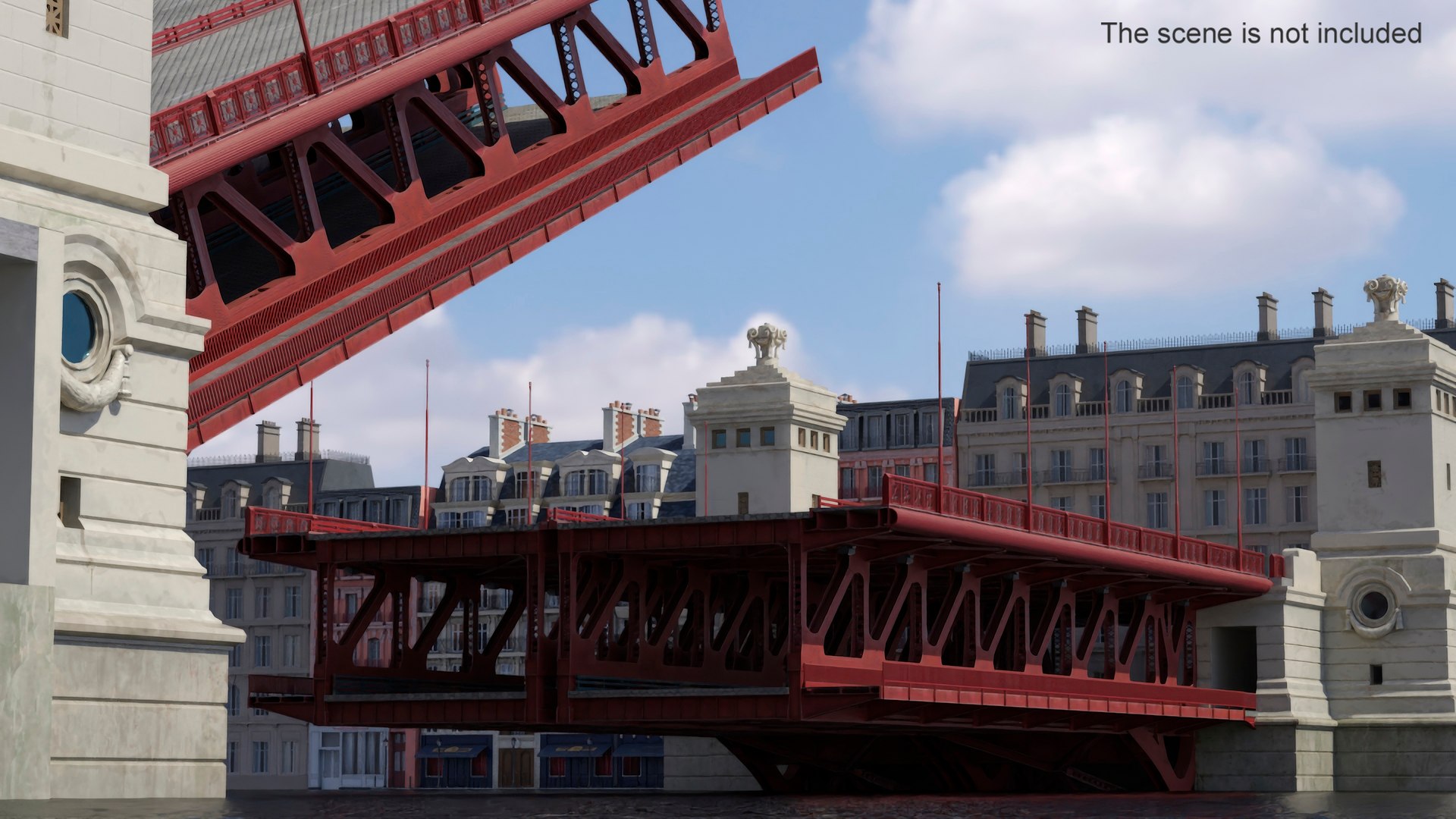 Chicago Drawbridge Raised Model - TurboSquid 2284121