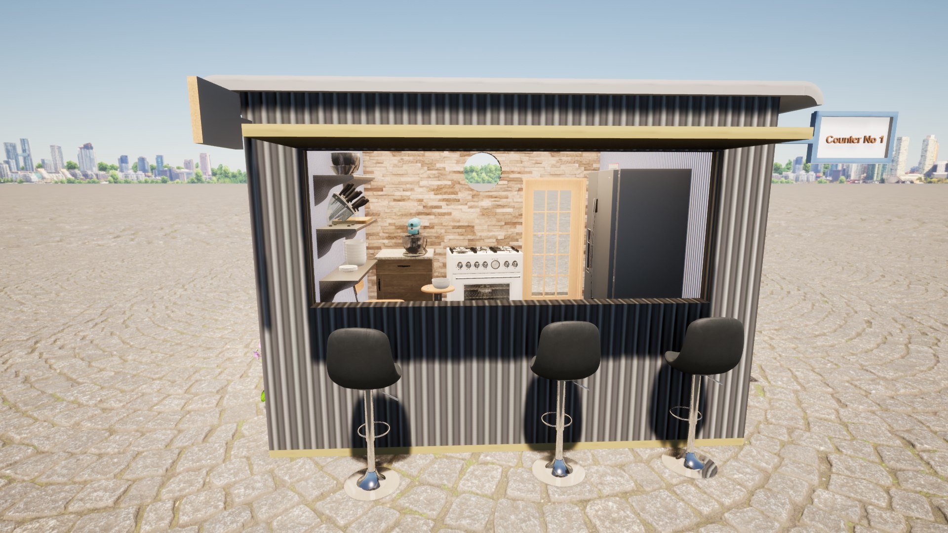 Cafe Shop Design 3D Model - TurboSquid 2239695