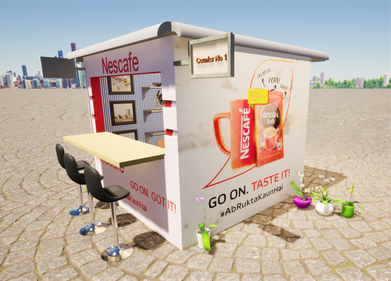 Cafe Shop Design 3D Model - TurboSquid 2239695