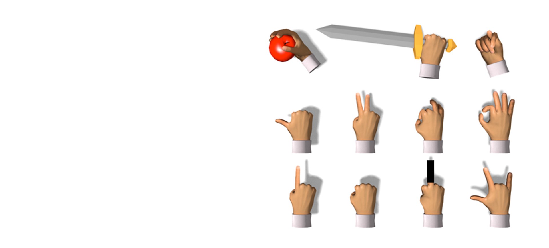 3D Cartoon Hand Animations - TurboSquid 1415766