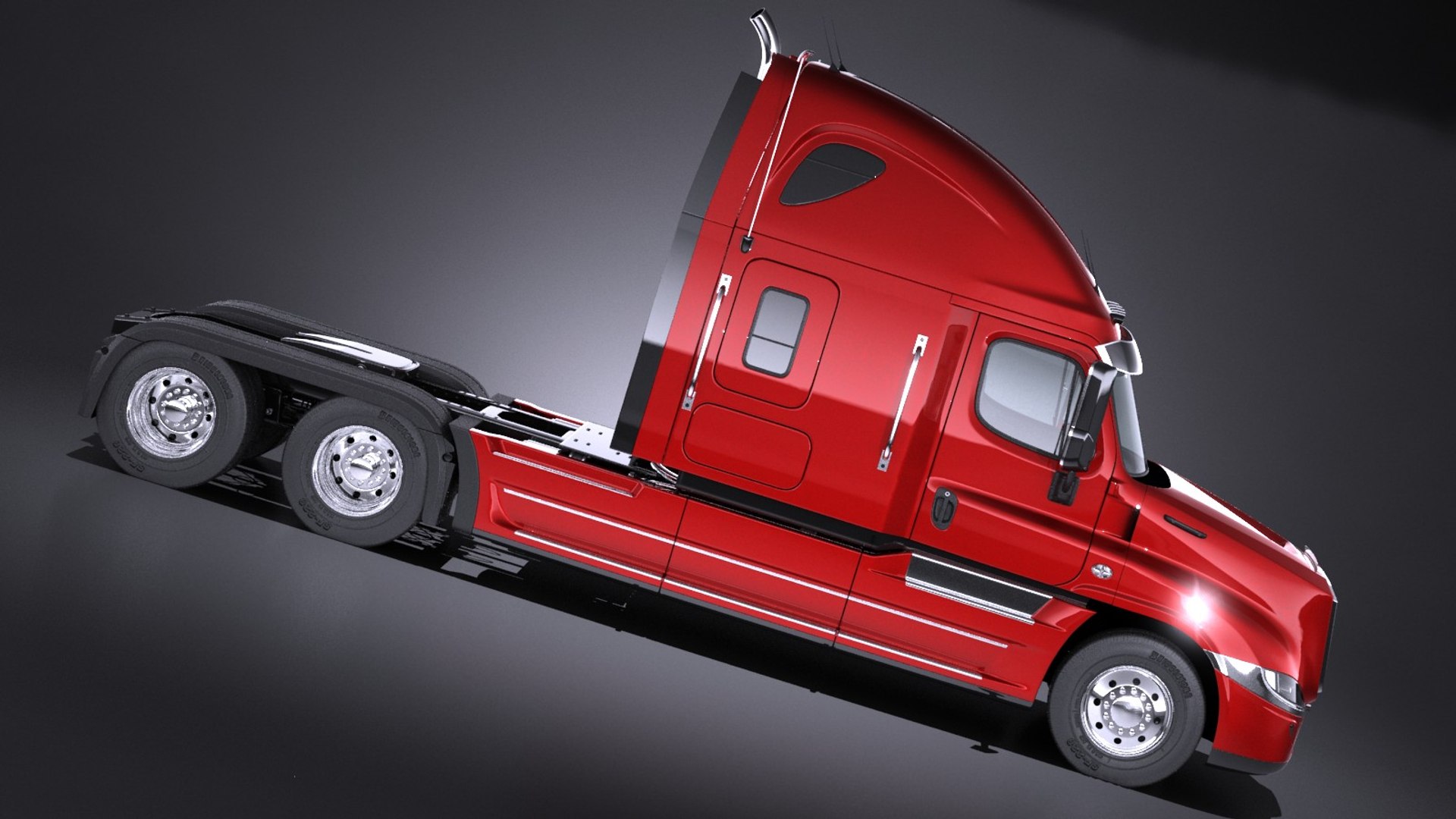 Generic Usa Semi 3d Model