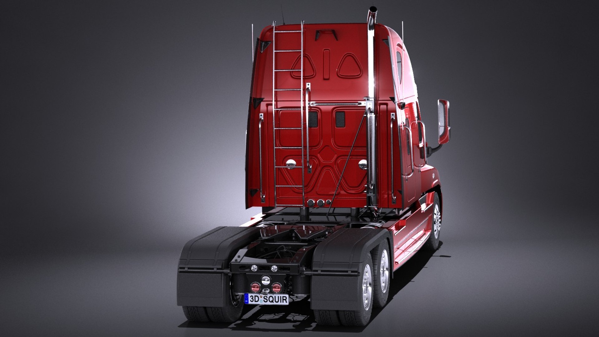 Generic Usa Semi 3d Model