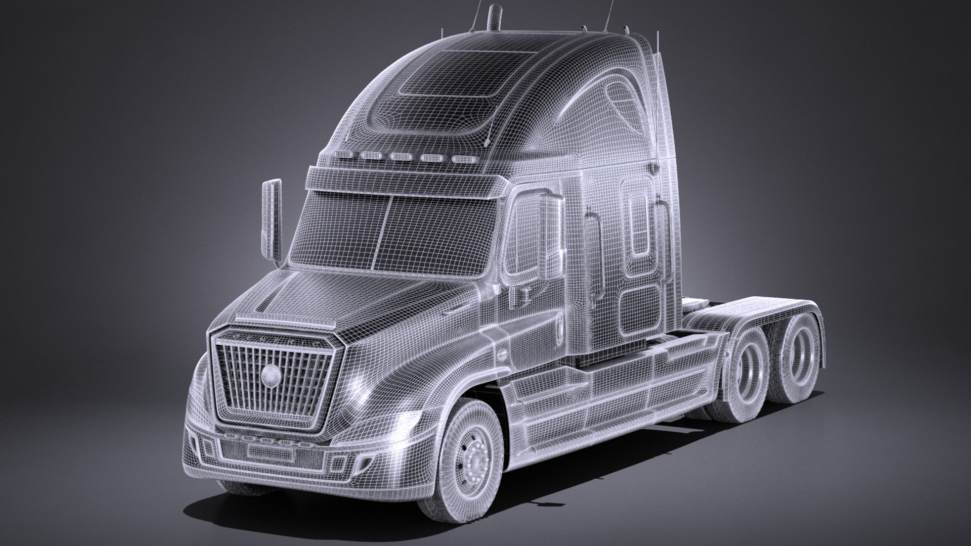 Generic Usa Semi 3d Model