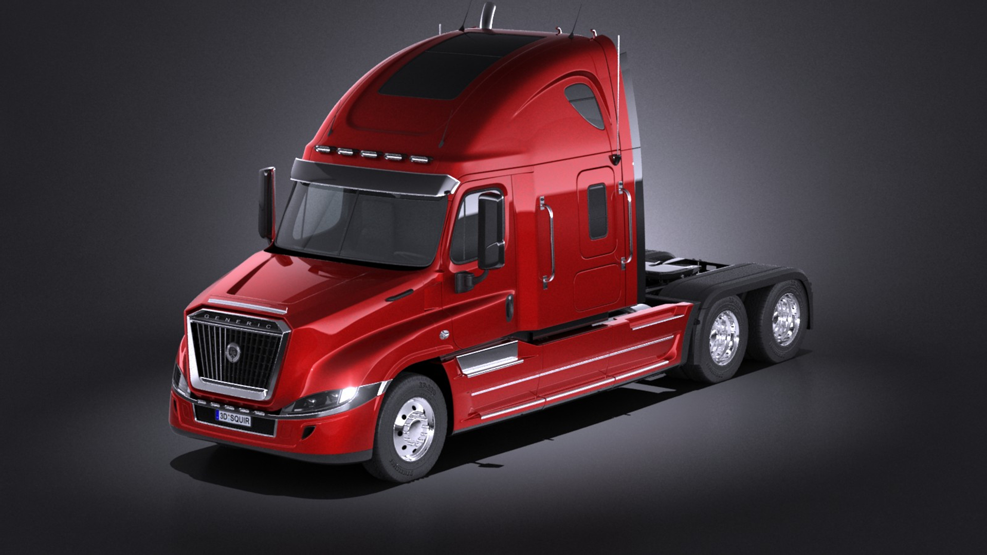 Generic Usa Semi 3d Model