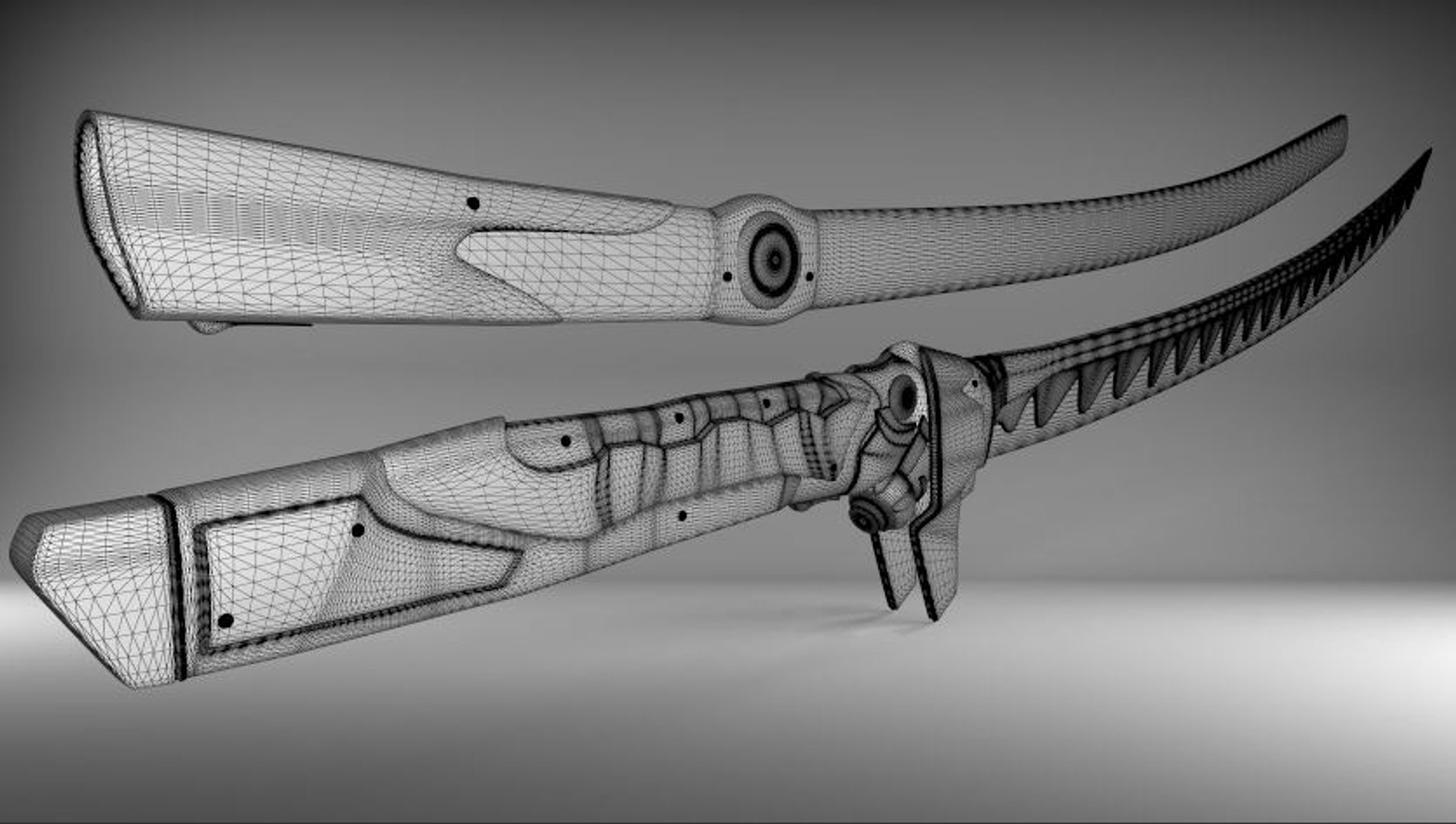 Katana Dragon Sword 3D Model - TurboSquid 1154670