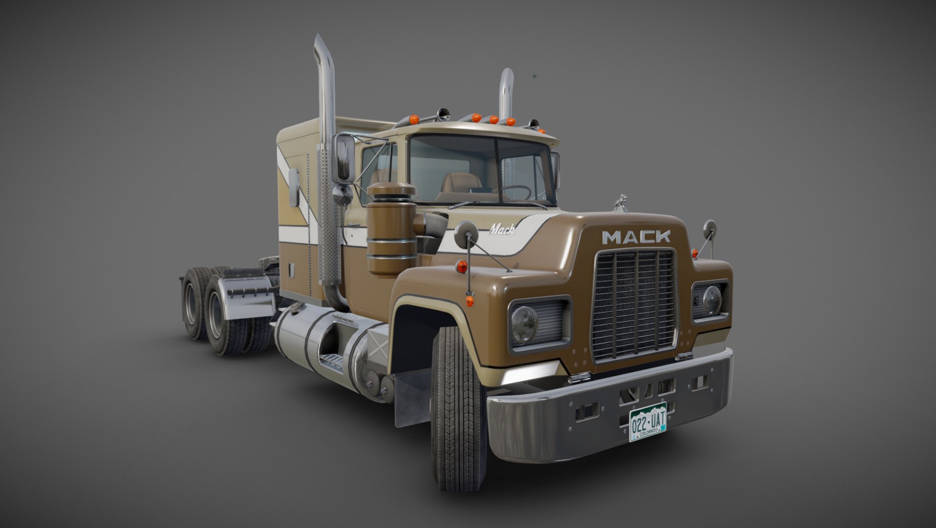 Mack R Truck Pbr 3D Model - TurboSquid 1606699