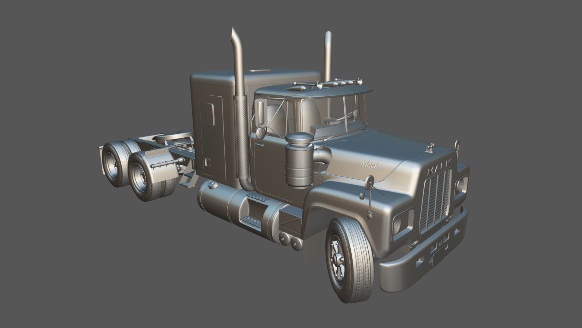 Mack R Truck Pbr 3D Model - TurboSquid 1606699